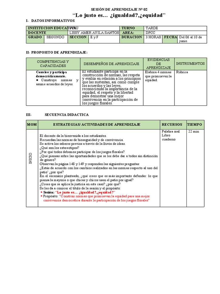DPCC - Sesión 02 | PDF | Evaluación | Modificación de comportamiento