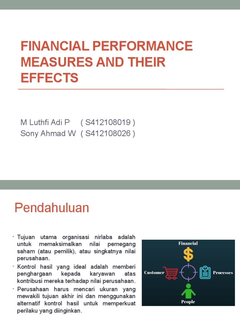 Financial Performance Measures and Their Effects + Case | PDF