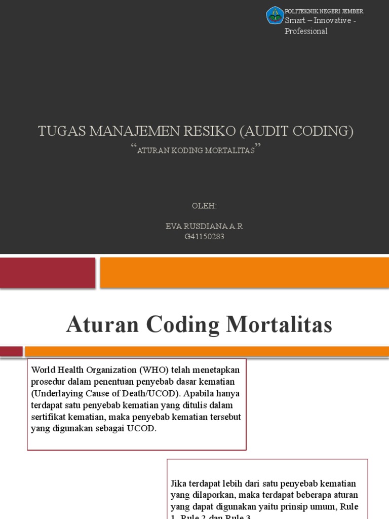 Aturan Koding Mortalitas | PDF