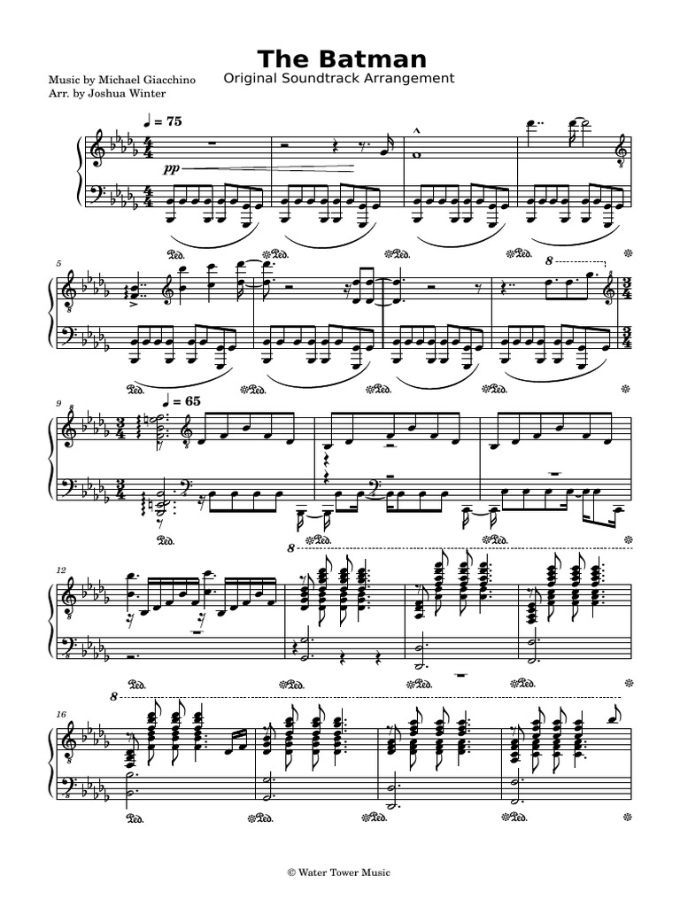 The Batman Theme Michael Giacchino | PDF