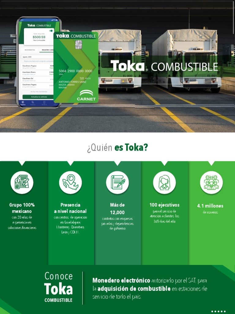Presentación Toka COMBUSTIBLE | PDF | Business | Economias
