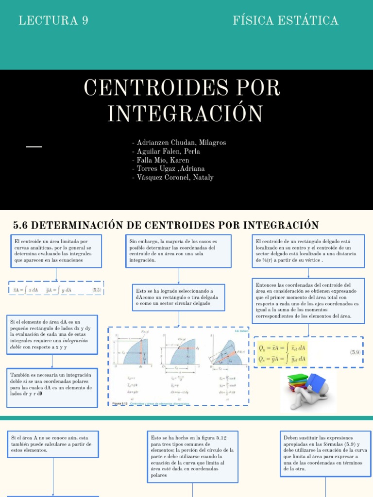 Lectura 9-Centroides de Integración | PDF | Ecuaciones | Integral