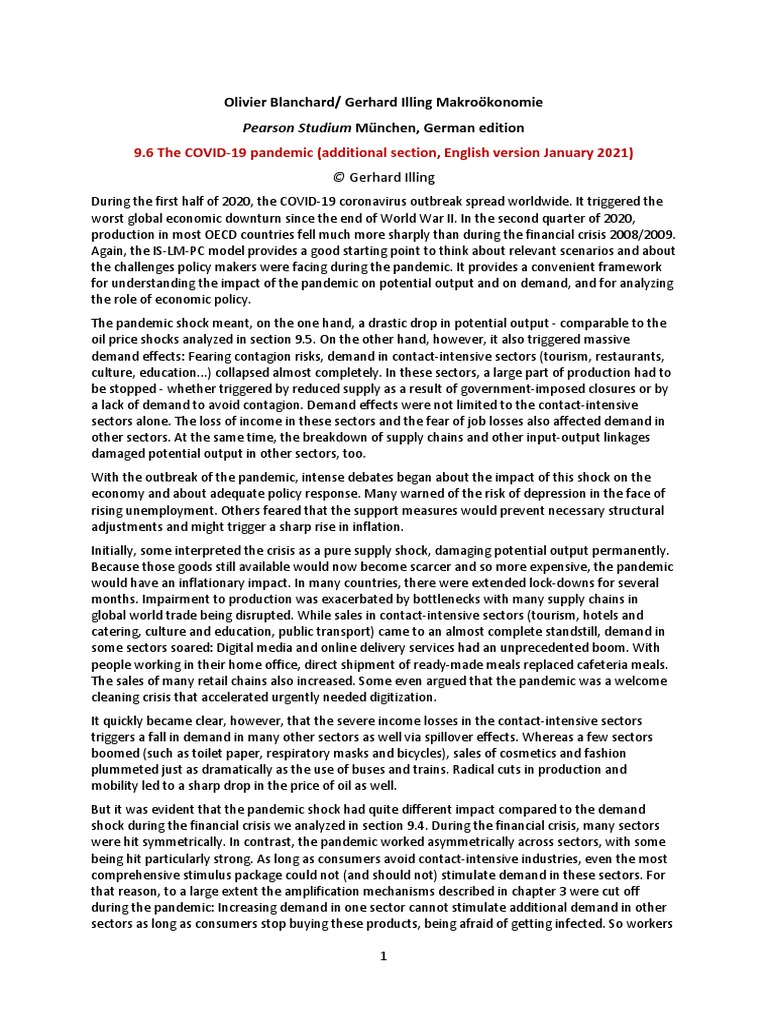 Covid IS - LM Two Models | PDF | Inflation | Fiscal Policy