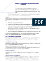 TLR Payments and Other Allowances | PDF | Teachers | Curriculum
