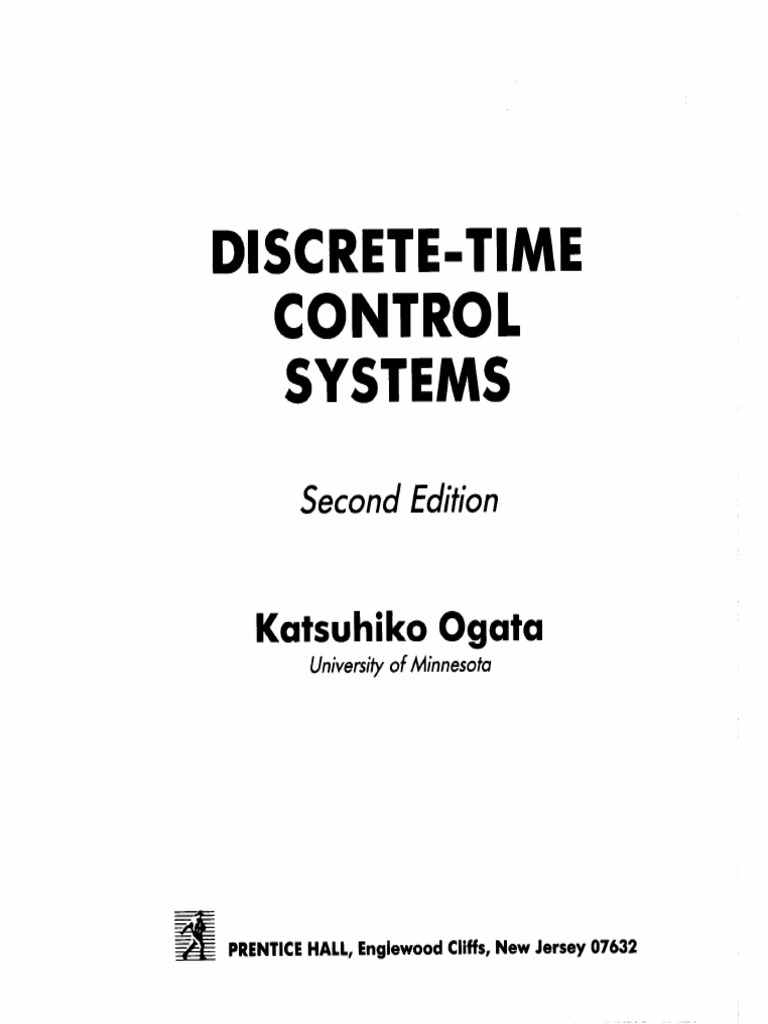 Digital Control Ogata 1995 | PDF
