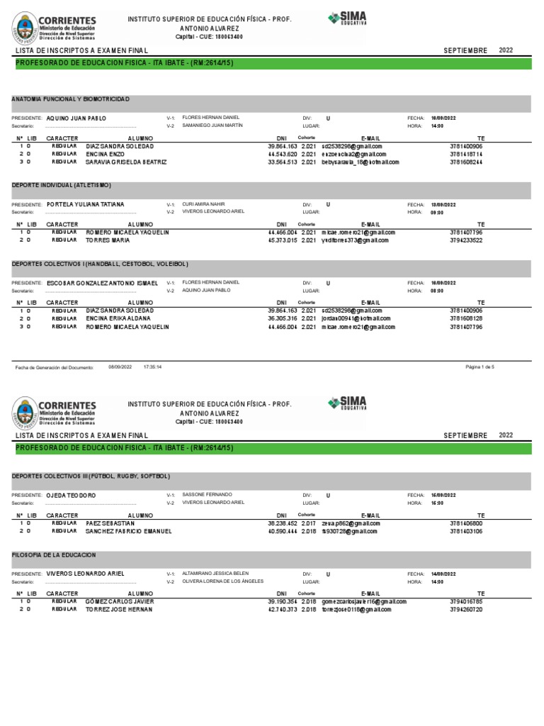 Modelo de Lista | PDF