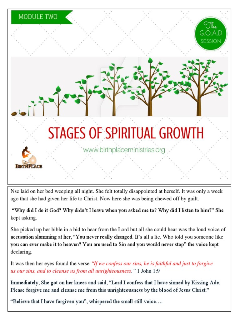 STAGES OF SPIRITUAL GROWTH-Lesson 4-1 | PDF | Jesus | Born Again