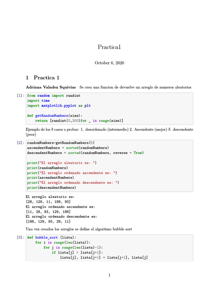 Practica 1 | PDF | Arithmetic | Combinatorics