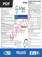 Ficha Tecnica K Obiol 25 Ec Bayer | PDF | Agua | café
