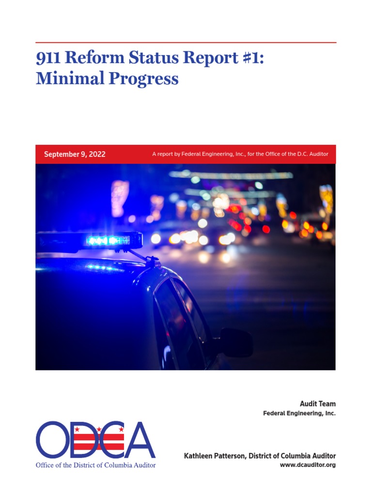 OUC DC 911 Reform Status Report | PDF | Audit | Quality Assurance