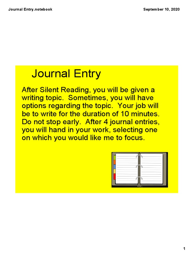 Journal Entry PDF