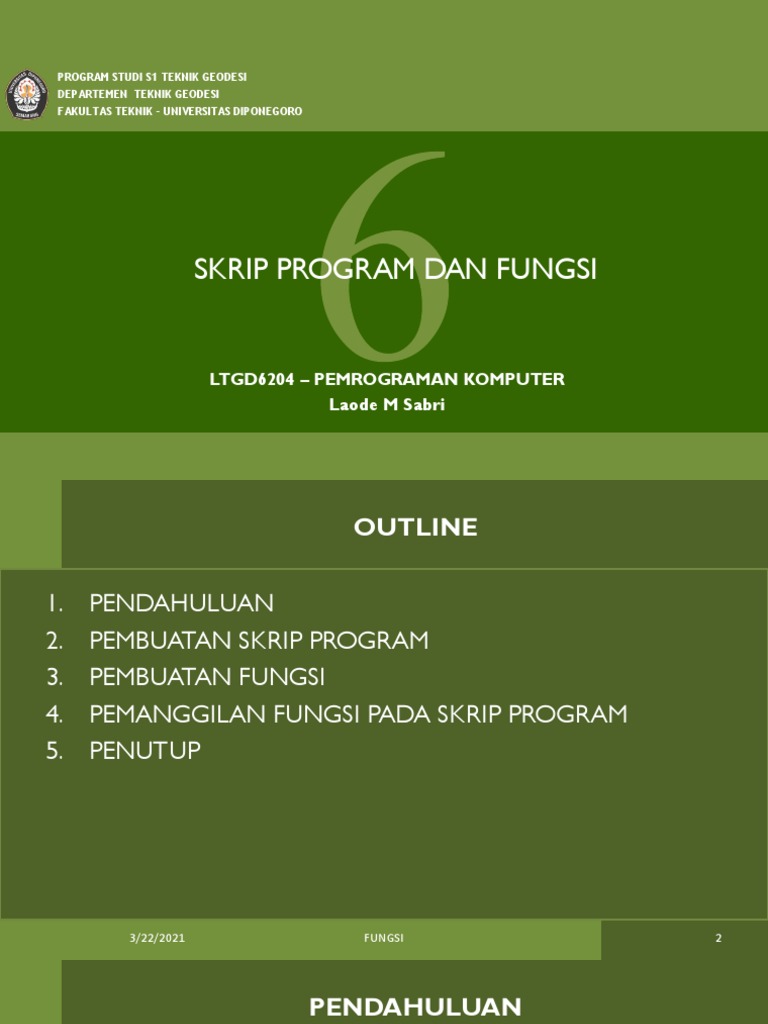 PROKOM 06 Fungsi Dan Script | PDF