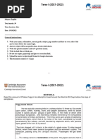 Science Iprimary Edexcel Past Paper June 2021 | PDF | Breathing | Oxygen