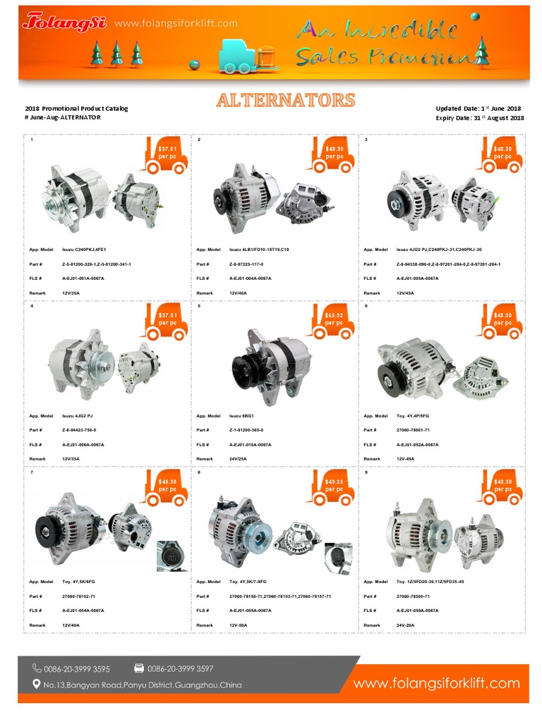 Alternadores - FOLANGSI | PDF
