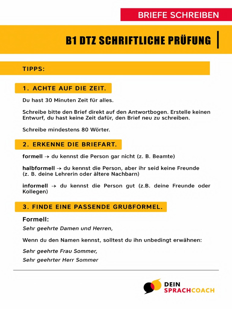 DTZ Briefe | PDF