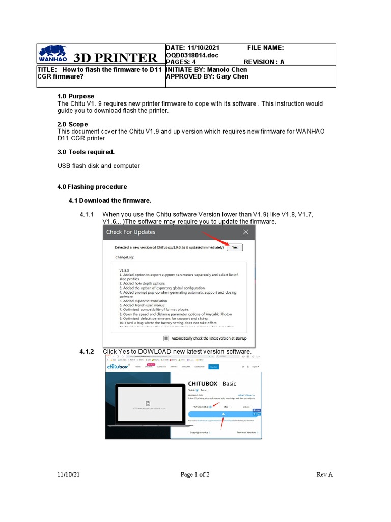 OQD0318014 Firmware Update | PDF | Games & Activities | Computers