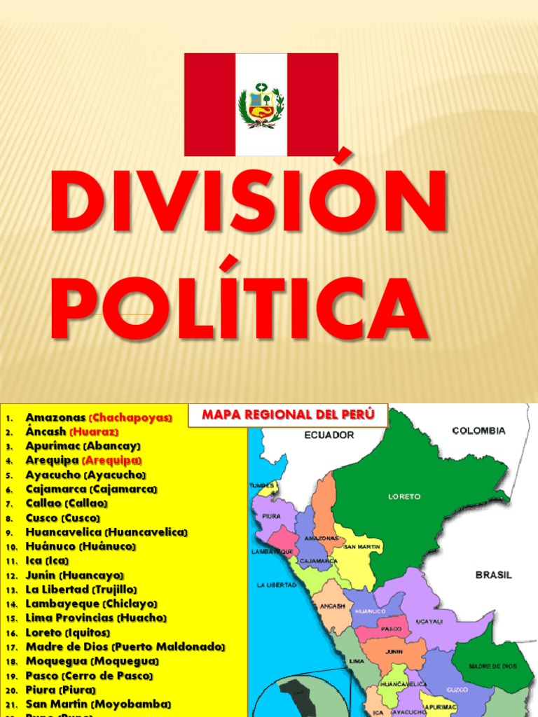 4-Perú División Política Ii | PDF | Perú