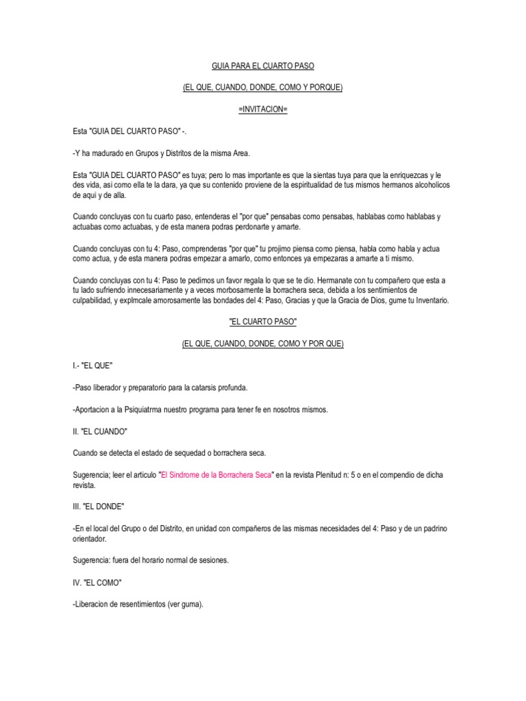 Guia para El Cuarto Paso | PDF | Castidad | Lujuria