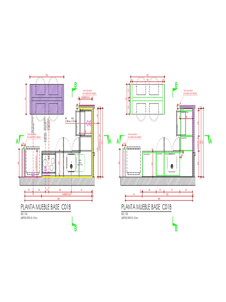 Planta Mueble Base C01B Planta Mueble Base C01B | PDF