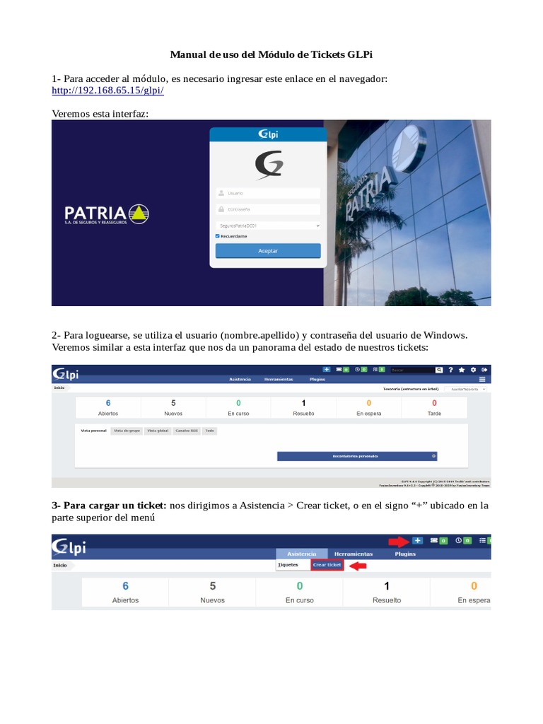 Manual GLPI | PDF | Software del sistema | Gestión de tecnología de la ...