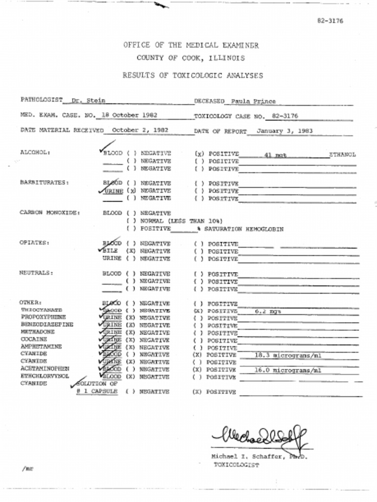 Autopsy Prince | PDF