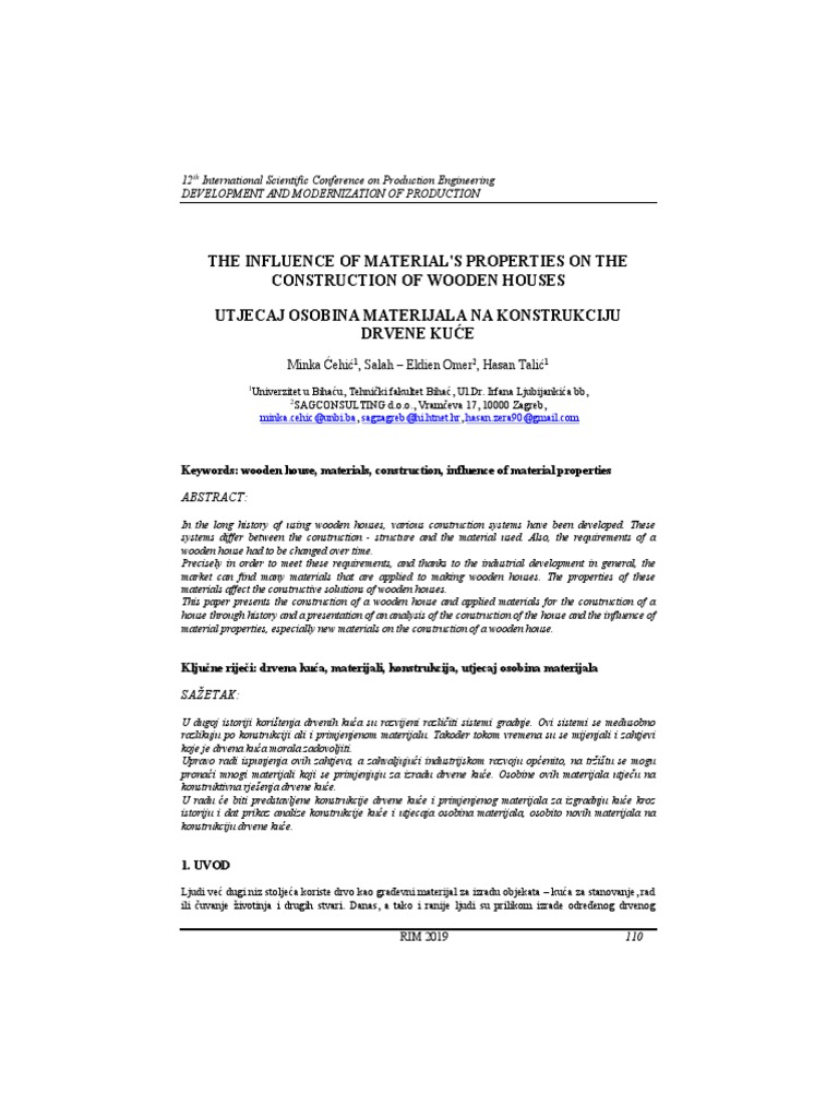 Minka Cehic, Salah Eldien Omer, Hasan Talic - THE INFLUENCE OF MATERIAL ...