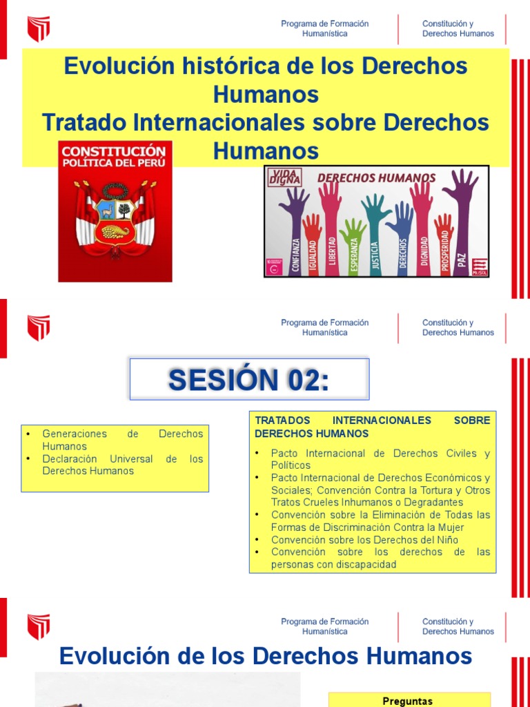 Evolución Histórica de Los Derechos Humanos Tratado Internacionales Sobre Derechos Humanos | PDF ...