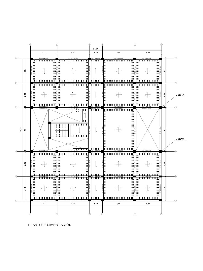 Plano de Cimentacion | PDF