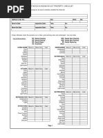 Date Room Number: Room Type:: Guestroom Construction Snagging List ...