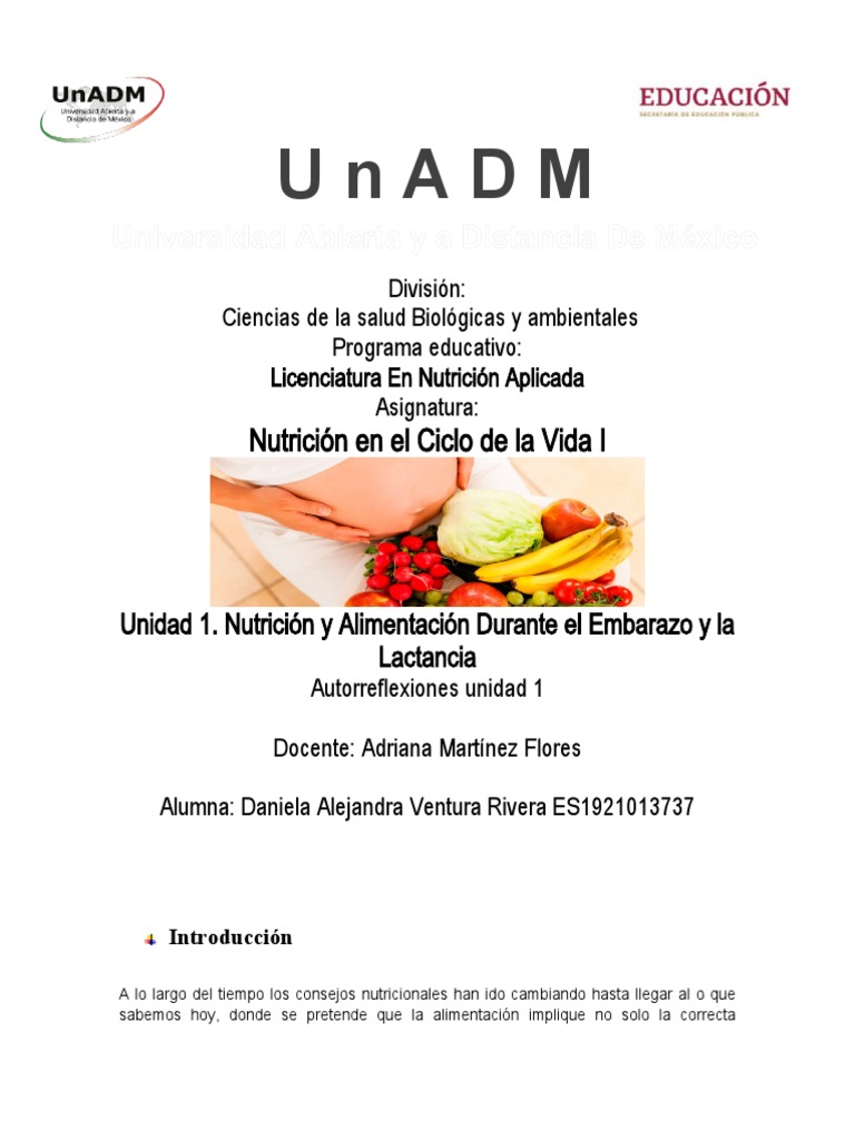 Ncv1 U1 Atr Davr Pdf Nutrición Dieta Y Nutrición