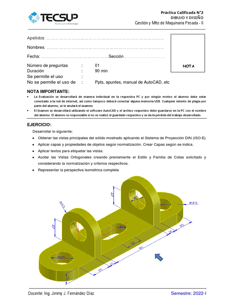 PC2 - Dibujo y Diseño C21 2° - 2022-1 | PDF | Prueba (evaluación) | Informática