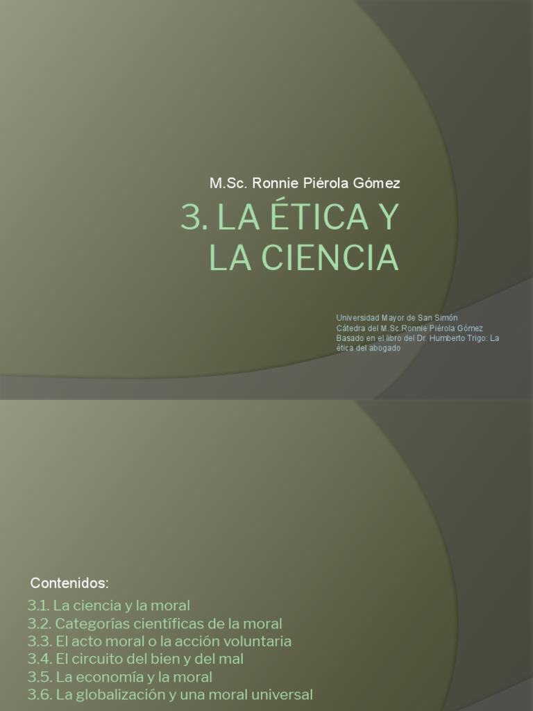 Ética y Ciencia: Interacciones Morales | PDF | Moralidad | Comportamiento