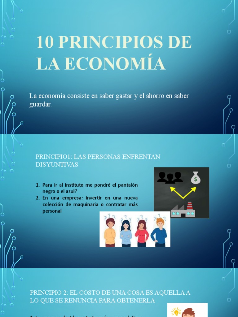 10 Principios de La Economia | PDF | Mercado (economía) | Precios