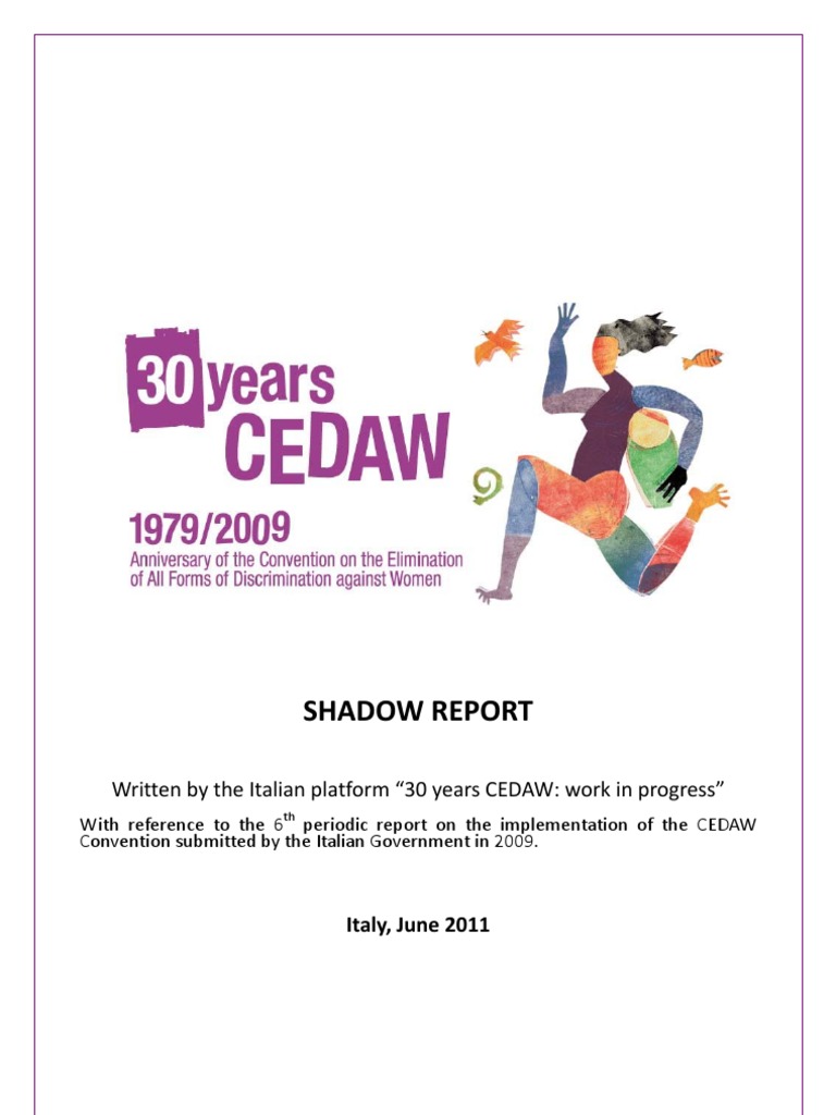 Shadow Report Cedaw 2011 - Engl | PDF