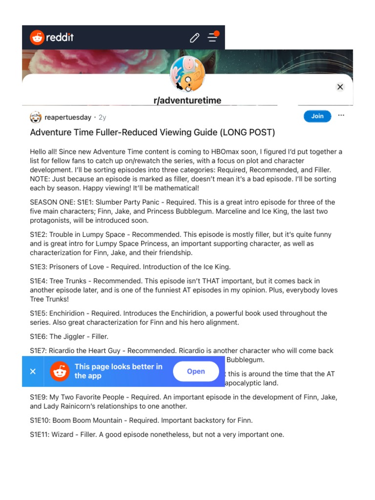 Adventure Time Essential Episode Guide | PDF | Animated Television ...