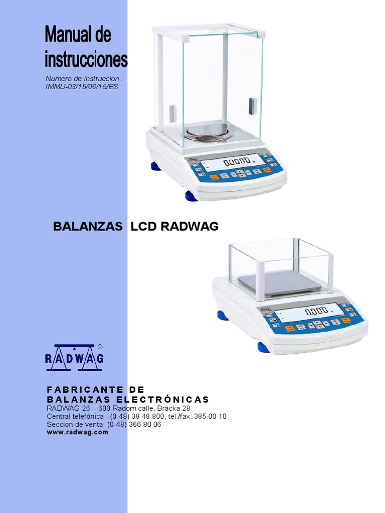 Radwag Ps 4500.r1 | PDF | Balanza | Ventana (informática)