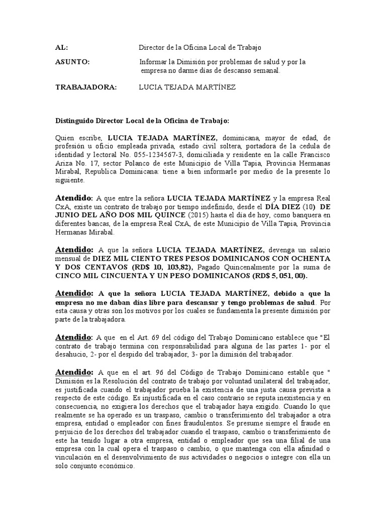 Dimision Laboral | PDF