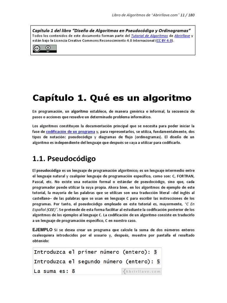 Que Es Un Algoritmo | PDF | Algoritmos | Lenguaje de programación