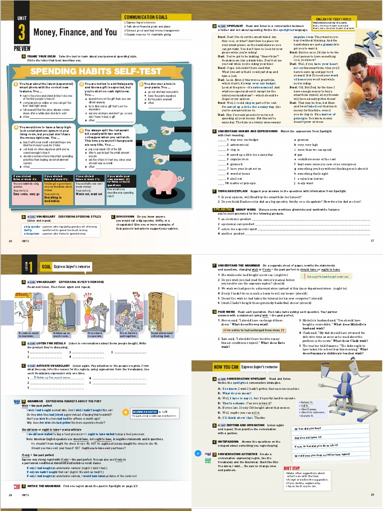 Unit 3 - 5 (Summit 1) | PDF | Debt | Money