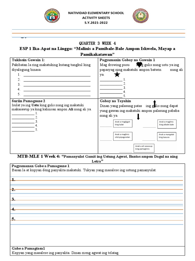 q3 w4 Activity Sheets | PDF