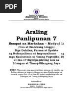 Grade 7 Module in Ap (3rd Quarter 2nd Module) | PDF