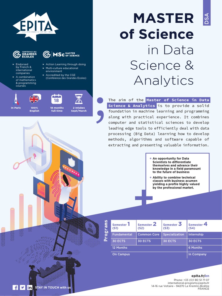 EPITA Master of Science in Data Science Analytics - 2020 | PDF | Data Science | Computer Programming