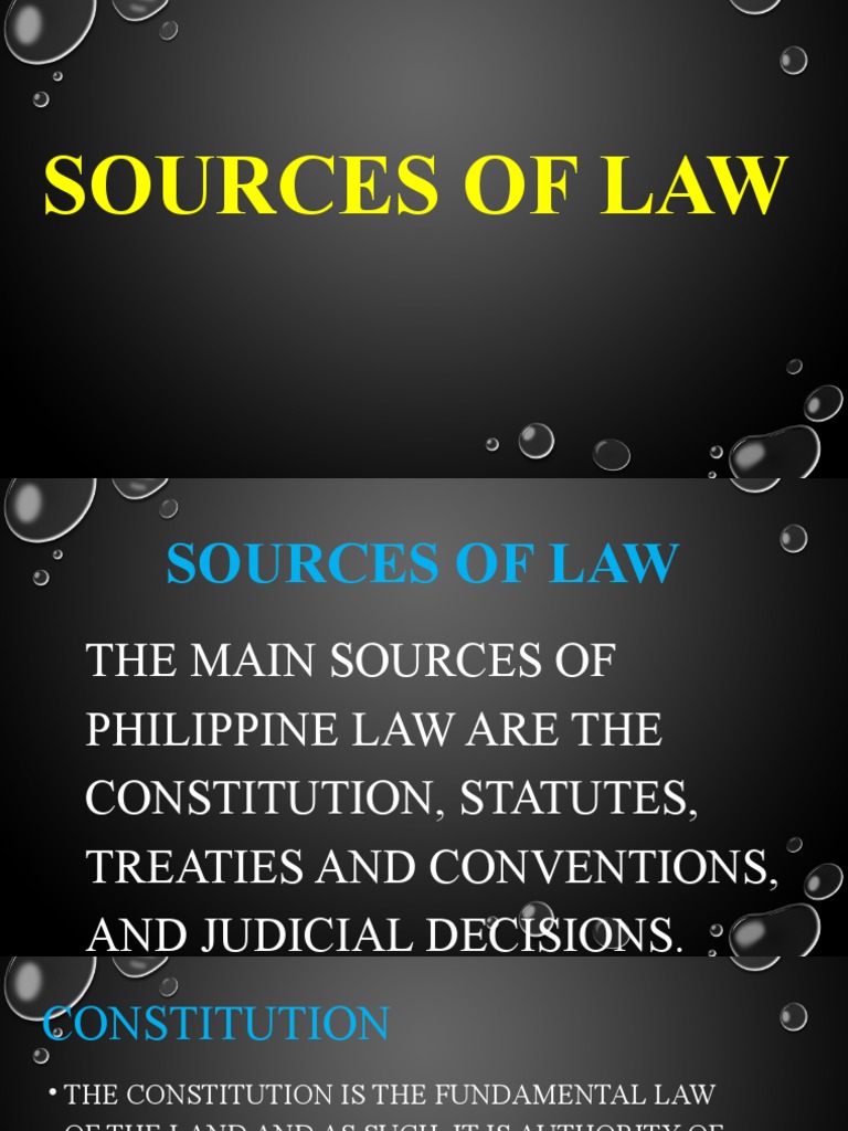 Sources of LAW | PDF | Common Law | Sources Of Law