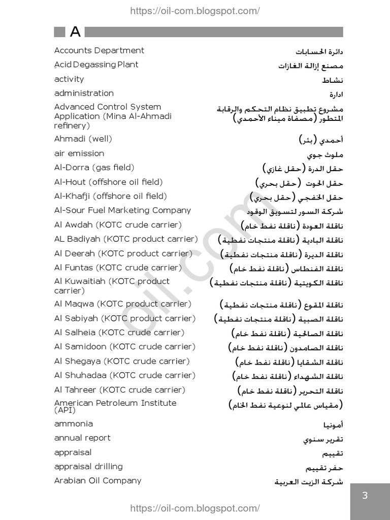 Oil Industry Terminology Guide | PDF