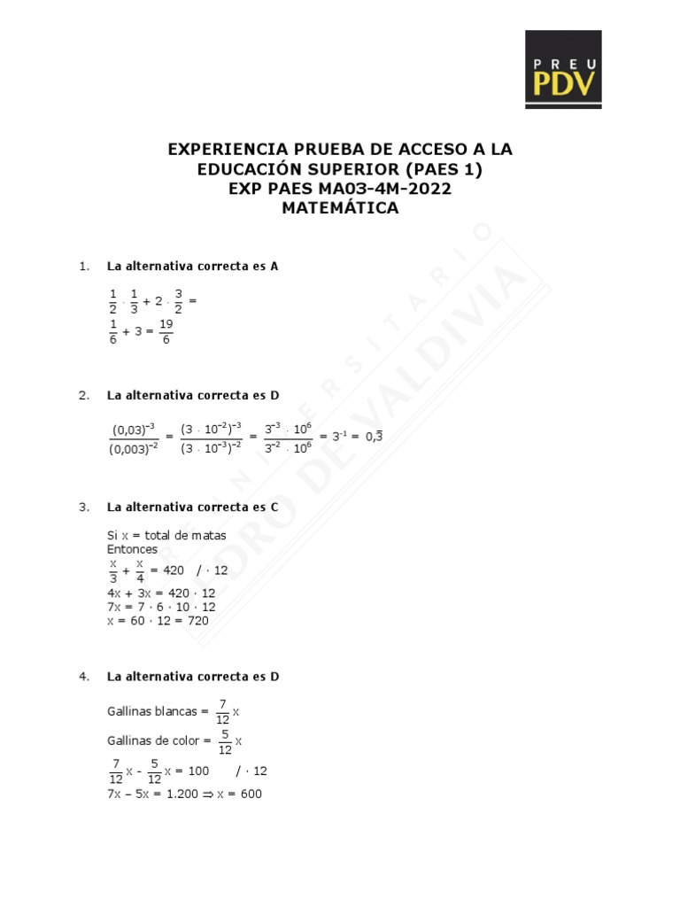 Solucionario Ensayo 3 - Preu PDV | PDF | Geometría Elemental | Matemática Elemental