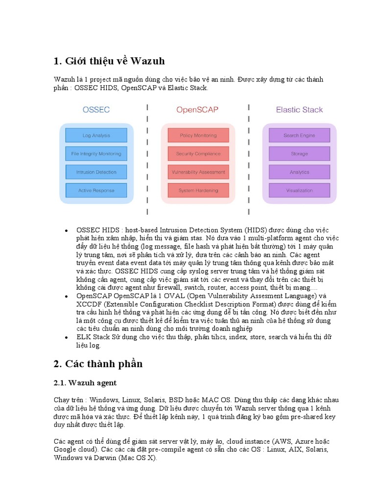 Cài đặt Wazuh | PDF