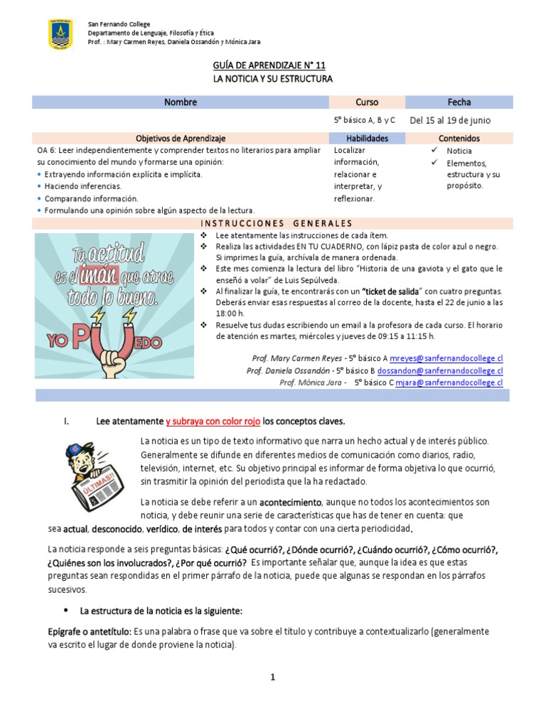 Análisis de Una Noticia | PDF