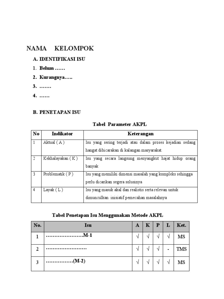 Contoh Analisis Isu | PDF