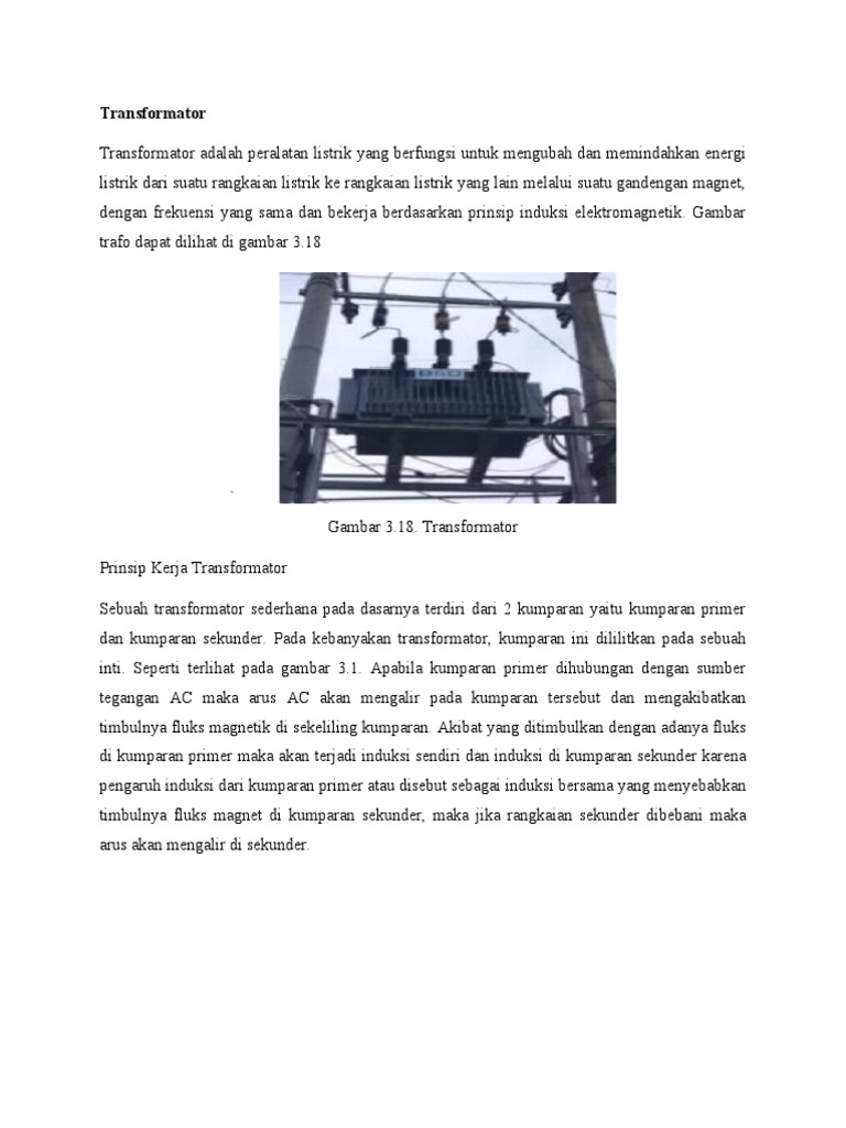 Transformator | PDF | Sains & Matematika