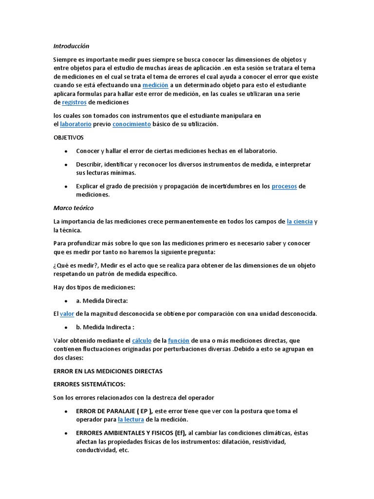 Mediciones y Errores | PDF | Medición | Science